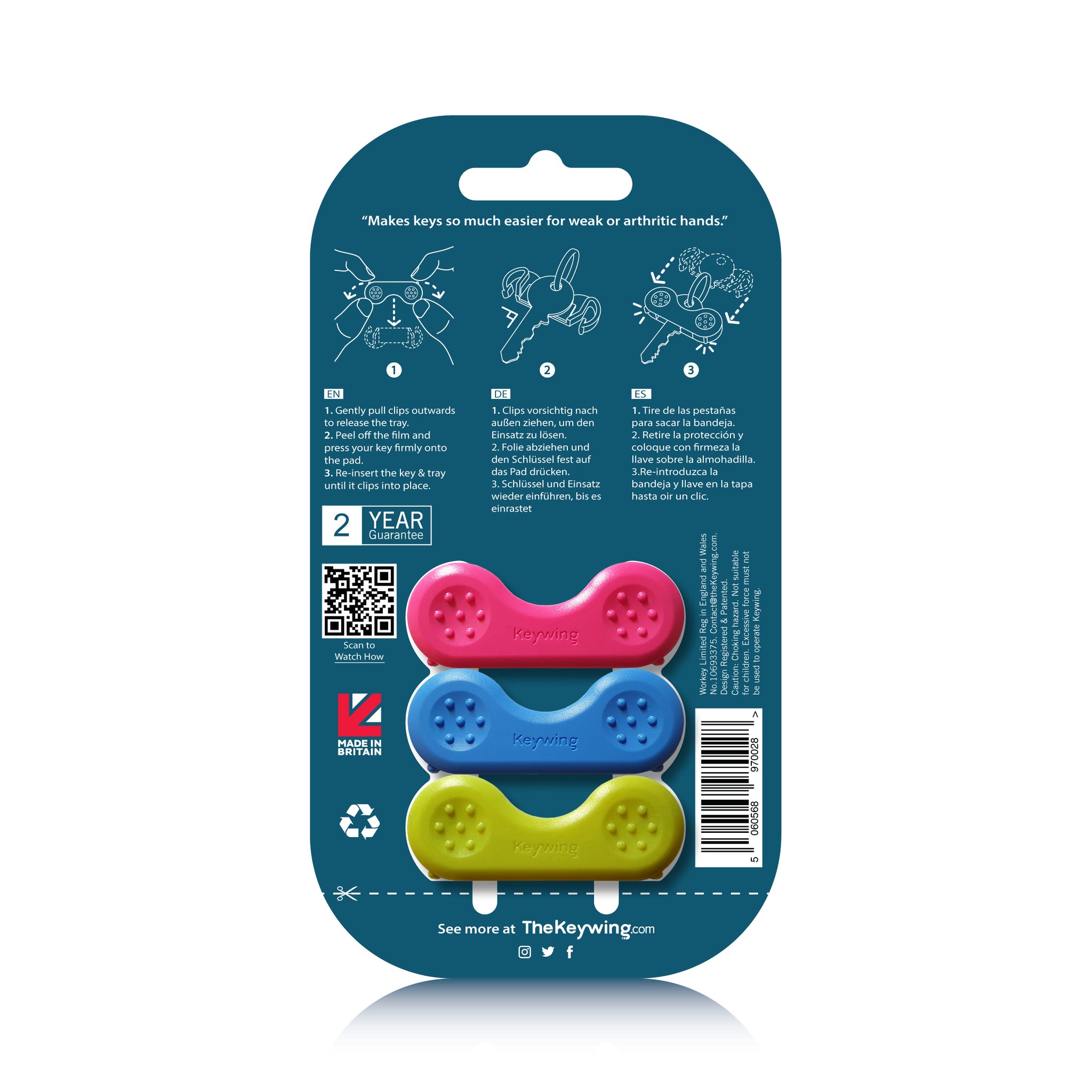 Keywing the Key Turner - Make your keys easier to find, grip and turn ...